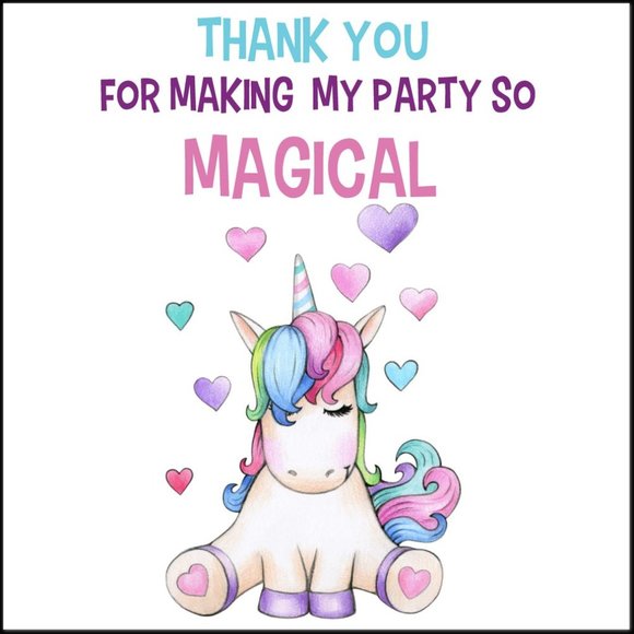 Party Supplies | Thank You For Coming To My Party Stickers | Poshmark